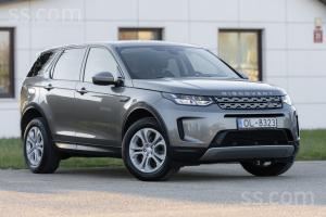 Pelēks Land Rover Discovery Sport 2020 Jelgava, ar dzinēja tilpumu 2.00 L un nobraukumu 146 tūkst. km par 16950 €, foto  vietnē AUTOMOTO.COM.LV