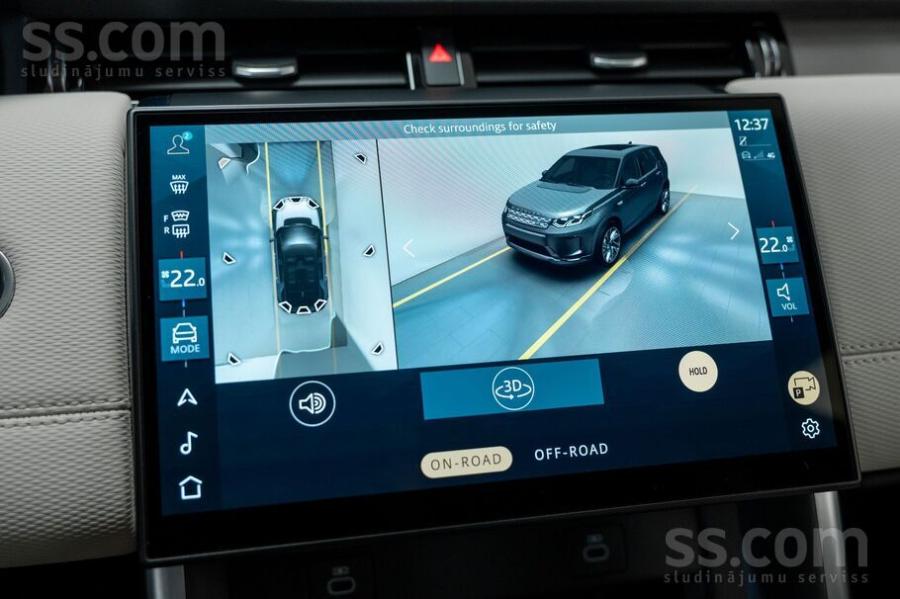 Pelēks Land Rover Discovery Sport 2023 Rīga, ar dzinēja tilpumu 2.00 L un nobraukumu 92 tūkst. km par 26500 €, foto 26 vietnē AUTOMOTO.COM.LV