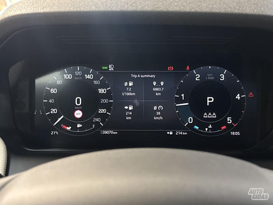 Grey Land Rover Discovery Sport 2025 in Vilnius, with an engine capacity of 2.00 L and mileage of 43 thousand km for 42000 €, photo 14 on AUTOMOTO.COM.LV