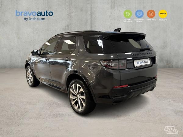 Land Rover Discovery Sport 2025 in Vilnius on AUTOMOTO.COM.LV Grey Land Rover Discovery Sport 2025 in Vilnius, with an engine capacity of 2.00 L and mileage of 22 thousand km for 46500 €, photo 4 on AUTOMOTO.COM.LV