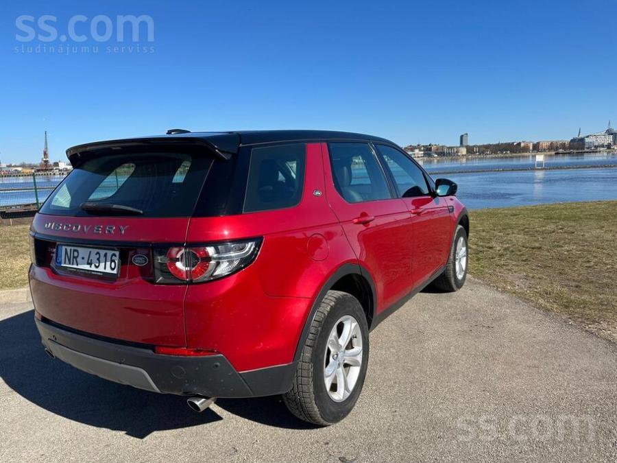 Sarkans Land Rover Discovery Sport 2015 Rīga, ar dzinēja tilpumu 2.20 L un nobraukumu 201 tūkst. km par 12550 €, foto 4 vietnē AUTOMOTO.COM.LV