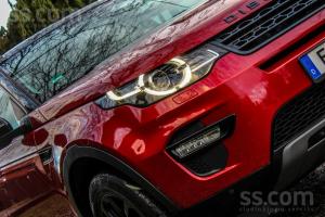 Red Land Rover Discovery Sport 2016 in Jelgava, with an engine capacity of 2.00 L and mileage of 127 thousand km for 13996 €, photo 26 on AUTOMOTO.COM.LV