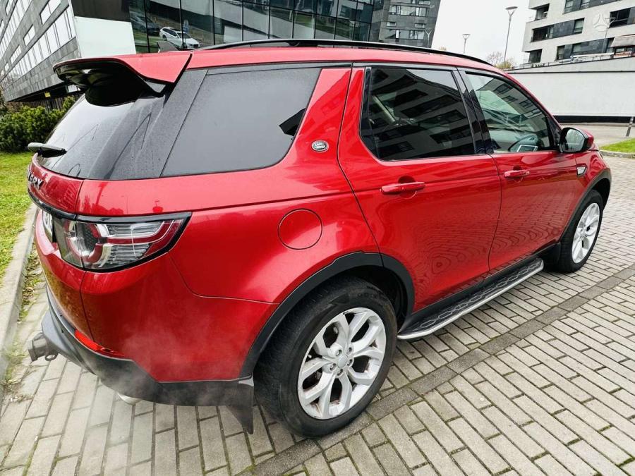 Sarkans Land Rover Discovery Sport 2016 Viļņa, ar dzinēja tilpumu 2.00 L un nobraukumu 60 tūkst. km par 11000 €, foto 7 vietnē AUTOMOTO.COM.LV