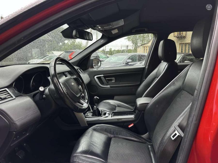 Красный Ленд Ровер Discovery Sport 2016 в Каунас, объемом двигателя 2.00 л и пробегом 200 тыс. км за 7850 €, фото 16 на AUTOMOTO.COM.LV