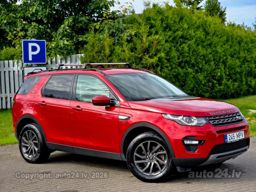 Red Land Rover Discovery Sport 2016 in Tallinn, with an engine capacity of 2.00 L and mileage of 124 thousand km for 10990 €, photo 4 on AUTOMOTO.COM.LV