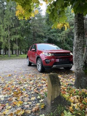 Красный Ленд Ровер Discovery Sport 2016 в Клайпеда, объемом двигателя 2.00 л и пробегом 139 тыс. км за 14965 €, фото 4 на AUTOMOTO.COM.LV