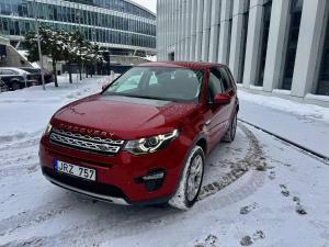 Red Land Rover Discovery Sport 2017 in Vilnius, with an engine capacity of 2.00 L and mileage of 195 thousand km for 12800 €, photo  on AUTOMOTO.COM.LV