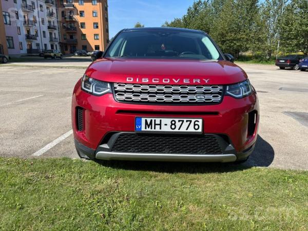 Red Land Rover Discovery Sport 2019 in Riga, with an engine capacity of 2.00 L and mileage of 136 thousand km for 19000 €, photo 1 on AUTOMOTO.COM.LV