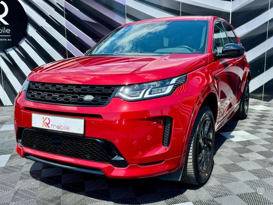 Sarkans Land Rover Discovery Sport 2021 Marijampole, ar dzinēja tilpumu 2.00 L un nobraukumu 130 tūkst. km par 15900 €, foto 1 vietnē AUTOMOTO.COM.LV