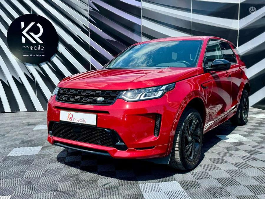Sarkans Land Rover Discovery Sport 2021 Marijampole, ar dzinēja tilpumu 2.00 L un nobraukumu 130 tūkst. km par 15900 €, foto 5 vietnē AUTOMOTO.COM.LV