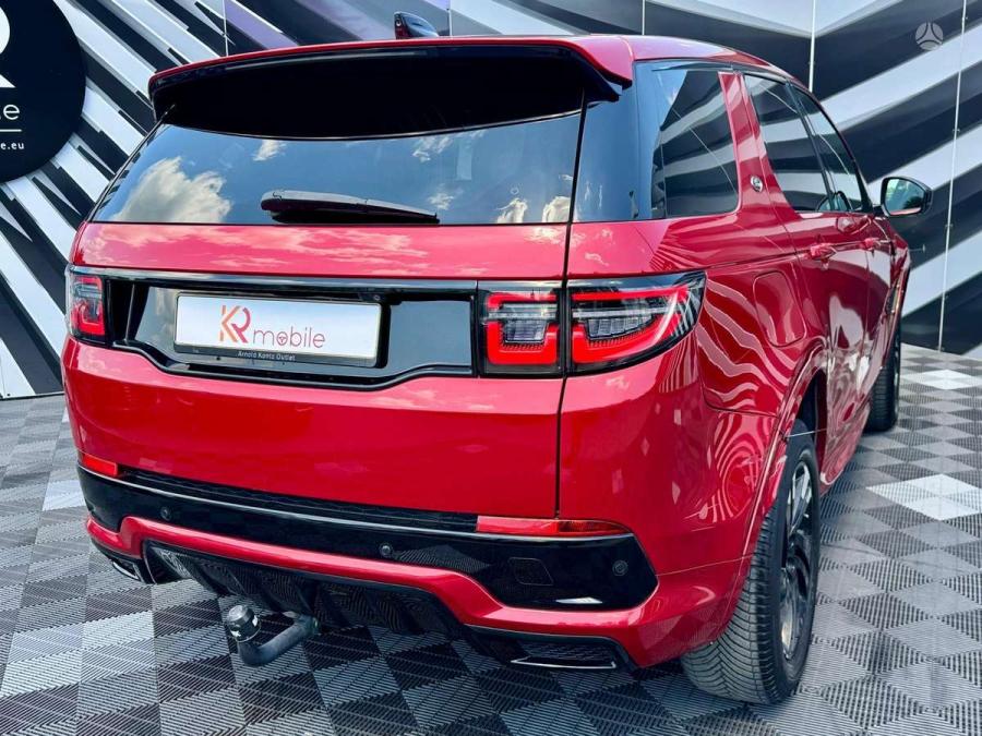 Sarkans Land Rover Discovery Sport 2021 Marijampole, ar dzinēja tilpumu 2.00 L un nobraukumu 130 tūkst. km par 15900 €, foto 9 vietnē AUTOMOTO.COM.LV
