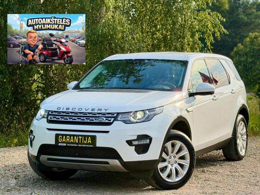 Белый Ленд Ровер Discovery Sport 2015 в Шяуляй, объемом двигателя 2.18 л и пробегом 195 тыс. км за 14450 €, фото 3 на AUTOMOTO.COM.LV