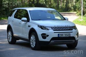 White Land Rover Discovery Sport 2015 in Riga, with an engine capacity of 2.20 L and mileage of 229 thousand km for 11990 €, photo  on AUTOMOTO.COM.LV