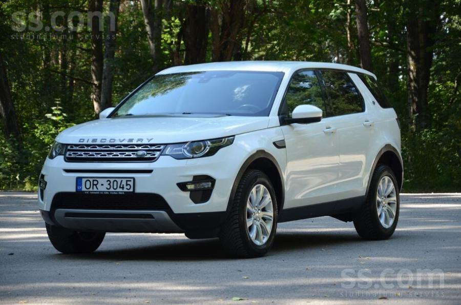 Белый Ленд Ровер Discovery Sport 2015 в Рига, объемом двигателя 2.20 л и пробегом 229 тыс. км за 11990 €, фото 6 на AUTOMOTO.COM.LV