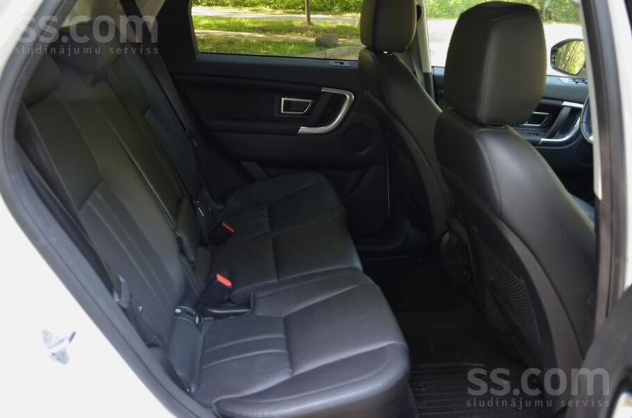 Белый Ленд Ровер Discovery Sport 2015 в Рига, объемом двигателя 2.20 л и пробегом 229 тыс. км за 11990 €, фото 29 на AUTOMOTO.COM.LV