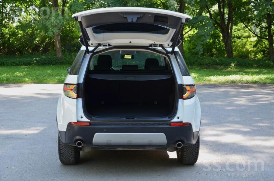 Белый Ленд Ровер Discovery Sport 2015 в Рига, объемом двигателя 2.20 л и пробегом 229 тыс. км за 11990 €, фото 30 на AUTOMOTO.COM.LV