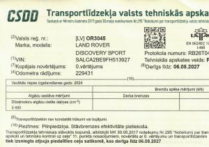 Белый Ленд Ровер Discovery Sport 2015 в Рига, объемом двигателя 2.20 л и пробегом 229 тыс. км за 11990 €, фото 34 на AUTOMOTO.COM.LV