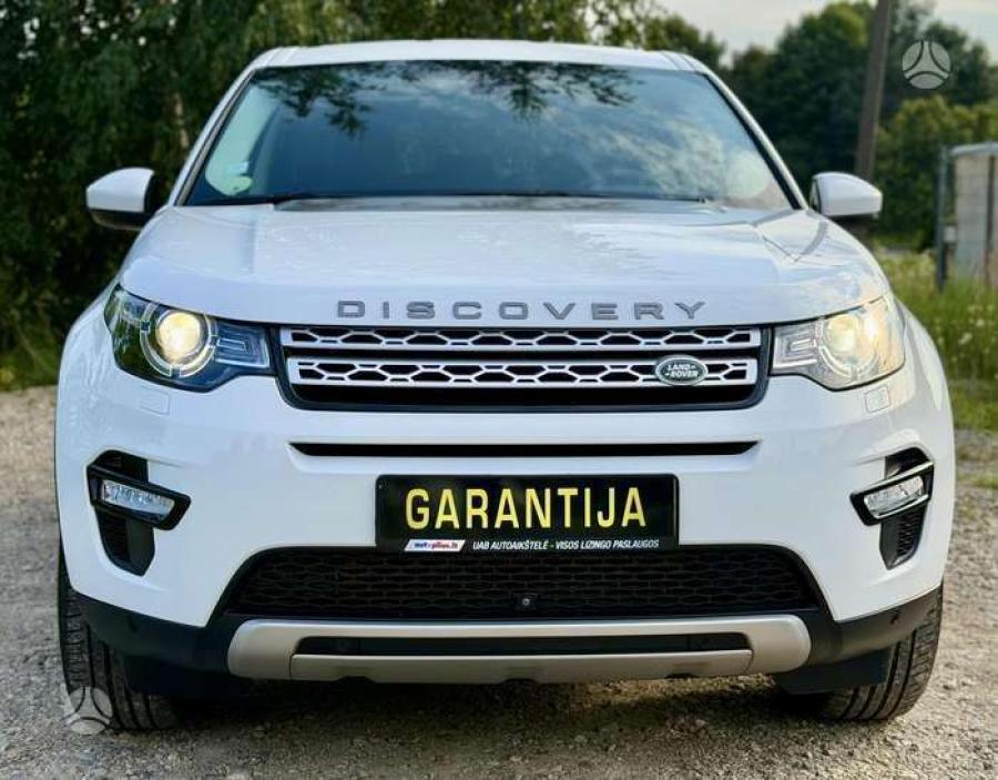 Balts Land Rover Discovery Sport 2015 Šauļi, ar dzinēja tilpumu 2.18 L un nobraukumu 195 tūkst. km par 14450 €, foto 6 vietnē AUTOMOTO.COM.LV
