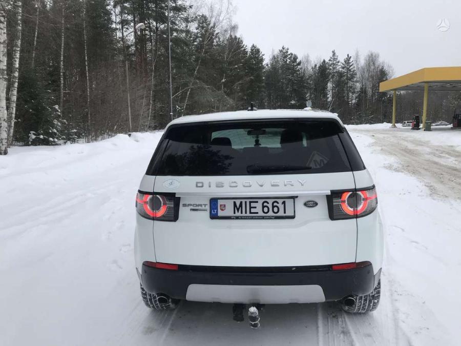Белый Ленд Ровер Discovery Sport 2016 в Утена, объемом двигателя 2.00 л и пробегом 277 тыс. км за 9800 €, фото 4 на AUTOMOTO.COM.LV