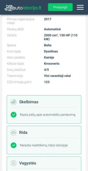 Белый Ленд Ровер Discovery Sport 2017 в Шилуте, объемом двигателя 2.00 л и пробегом 161 тыс. км за 8000 €, фото 26 на AUTOMOTO.COM.LV