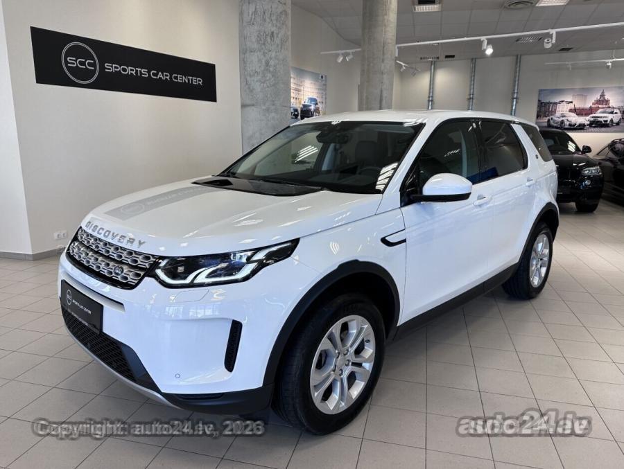 White Land Rover Discovery Sport 2020 in Tartu, with an engine capacity of 2.00 L and mileage of 56 thousand km for 24899 €, photo 1 on AUTOMOTO.COM.LV