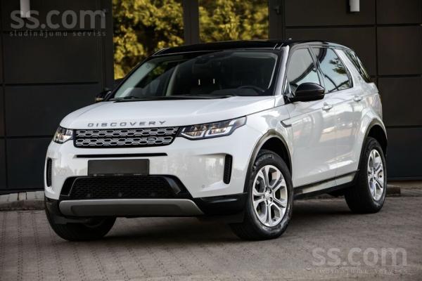 White Land Rover Discovery Sport 2020 in Riga, with an engine capacity of 2.00 L and mileage of 125 thousand km for 20500 €, photo 1 on AUTOMOTO.COM.LV
