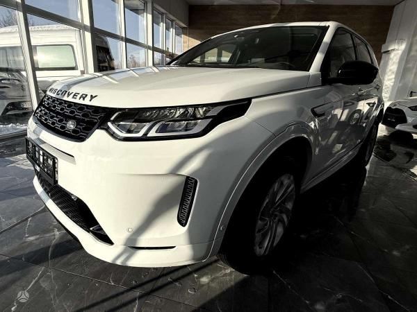 White Land Rover Discovery Sport 2021 in Panevezys, with an engine capacity of 2.00 L and mileage of 56 thousand km for 23900 €, photo 2 on AUTOMOTO.COM.LV