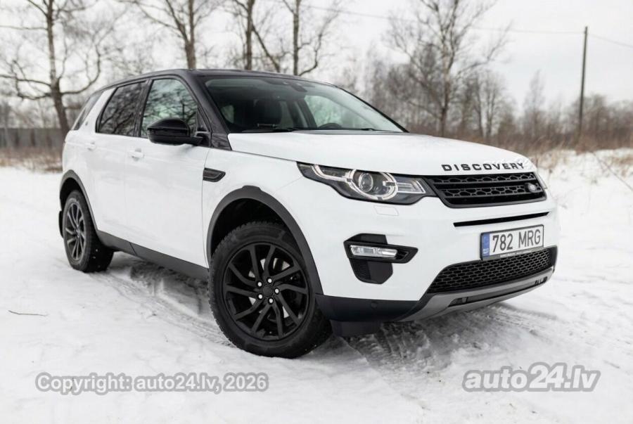 White Land Rover Discovery Sport 2017 in Tallinn, with an engine capacity of 2.00 L and mileage of 197 thousand km for 12990 €, photo 1 on AUTOMOTO.COM.LV