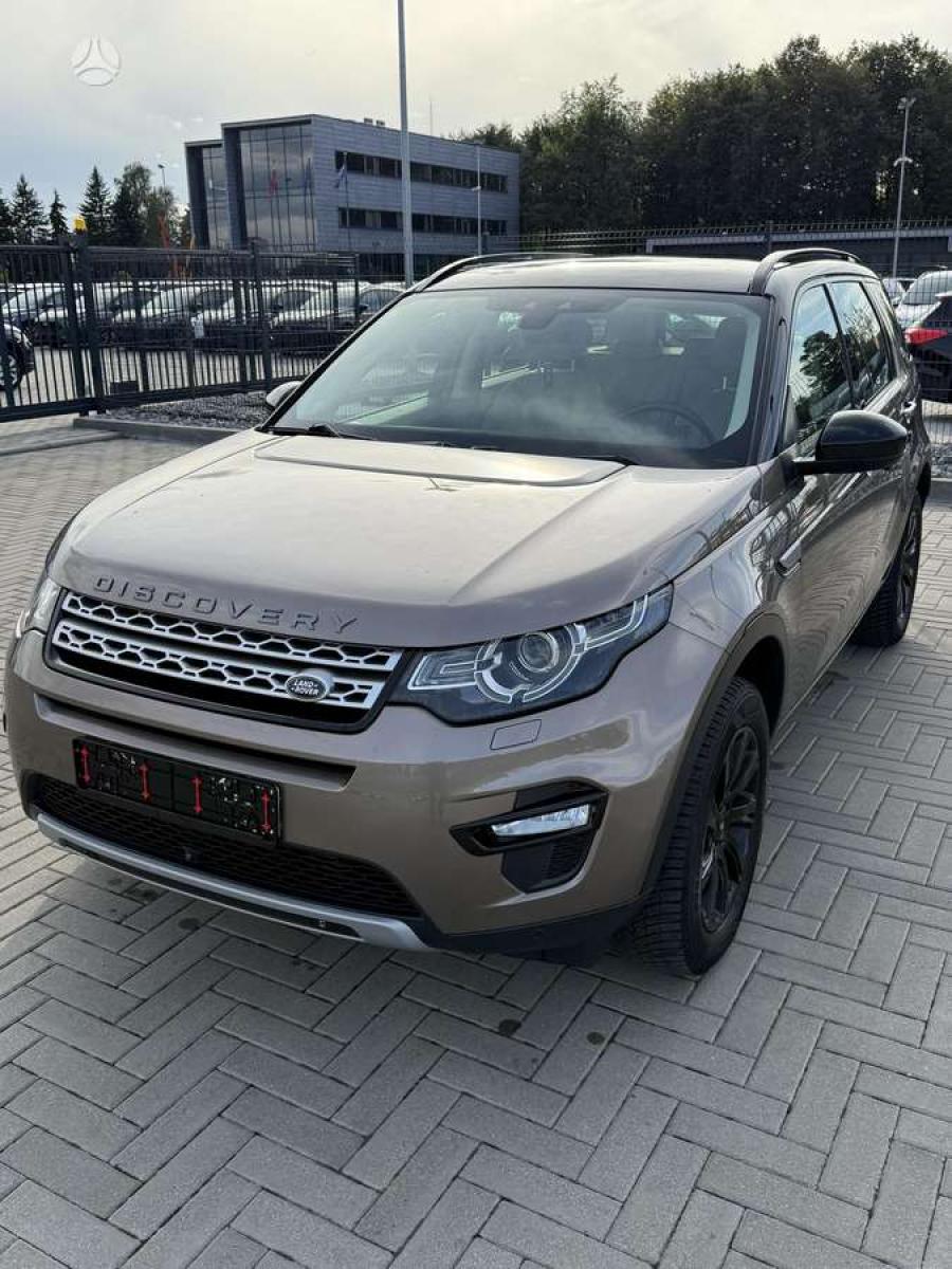 Yellow Land Rover Discovery Sport 2015 in Kaunas, with an engine capacity of 2.18 L and mileage of 215 thousand km for 11600 €, photo 4 on AUTOMOTO.COM.LV