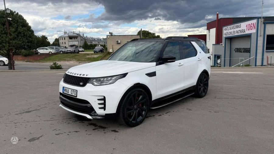 Balts Land Rover Discovery 2018 Kauņa, ar dzinēja tilpumu 3.00 L un nobraukumu 178 tūkst. km par 18500 €, foto 1 vietnē AUTOMOTO.COM.LV