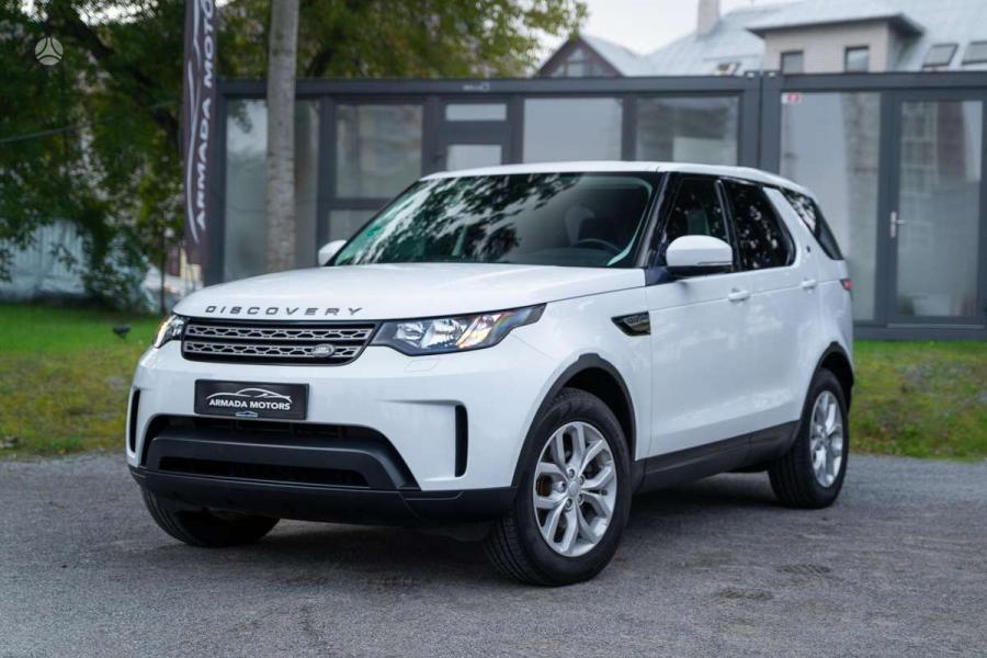 White Land Rover Discovery 2019 in Vilnius, with an engine capacity of 2.00 L and mileage of 87 thousand km for 16900 €, photo 7 on AUTOMOTO.COM.LV
