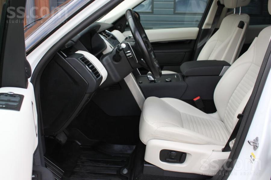 White Land Rover Discovery 2021 in Riga, with an engine capacity of 3.00 L and mileage of 75 thousand km for 37200 €, photo 11 on AUTOMOTO.COM.LV