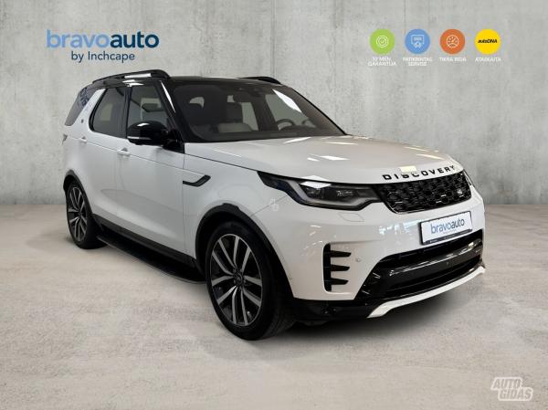 White Land Rover Discovery 2022 in Vilnius, with an engine capacity of 3.00 L and mileage of 90 thousand km for 48950 €, photo 6 on AUTOMOTO.COM.LV