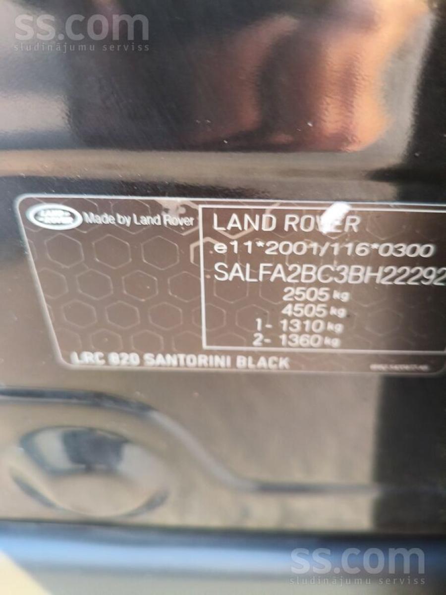 Melns Land Rover Freelander 2010 Jūrmala, ar dzinēja tilpumu 2.20 L un nobraukumu 0 tūkst. km par 3950 €, foto 23 vietnē AUTOMOTO.COM.LV