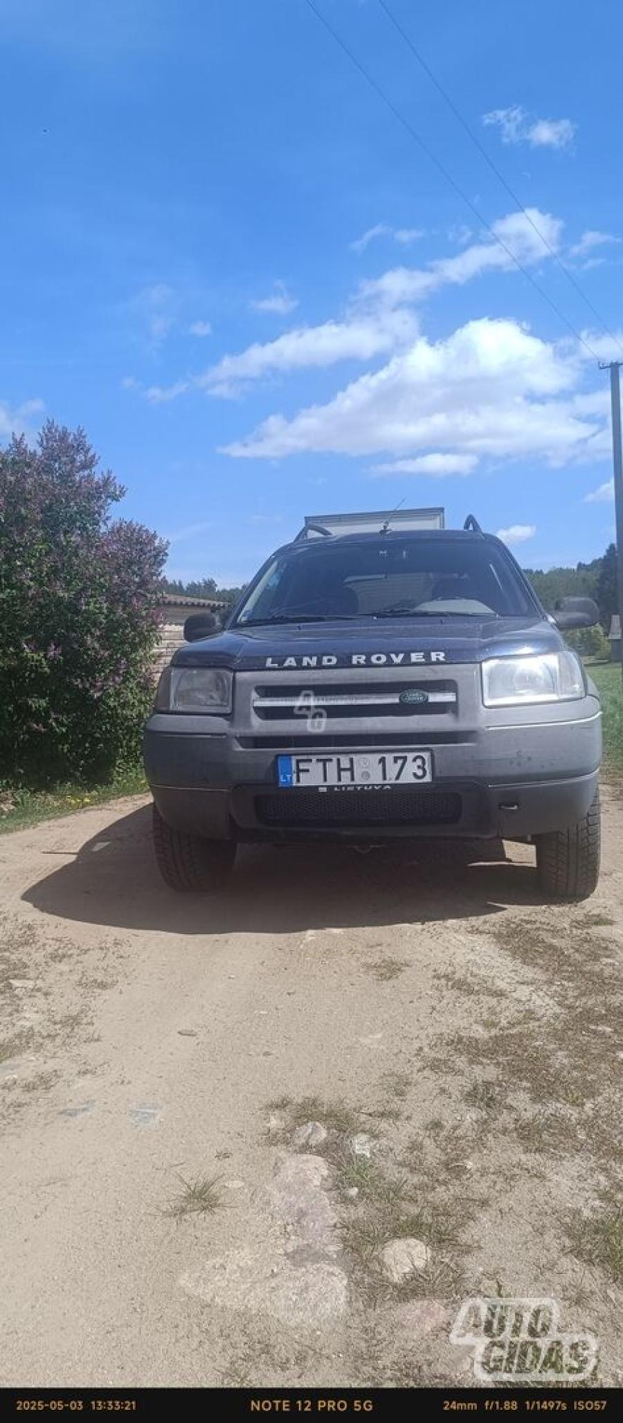 Blue Land Rover Freelander 2001 in Kalvarija, with an engine capacity of 2.00 L and mileage of 274 thousand km for 1799 €, photo 1 on AUTOMOTO.COM.LV