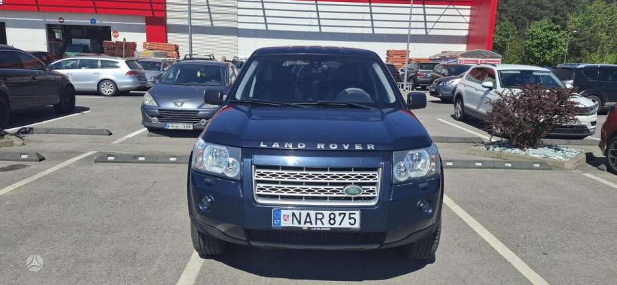 Blue Land Rover Freelander 2007 in Vilnius, with an engine capacity of 2.18 L and mileage of 264 thousand km for 3333 €, photo 1 on AUTOMOTO.COM.LV