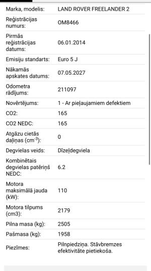 Zaļš Land Rover Freelander 2014 Rīga, ar dzinēja tilpumu 2.20 L un nobraukumu 210 tūkst. km par 8995 €, foto 28 vietnē AUTOMOTO.COM.LV