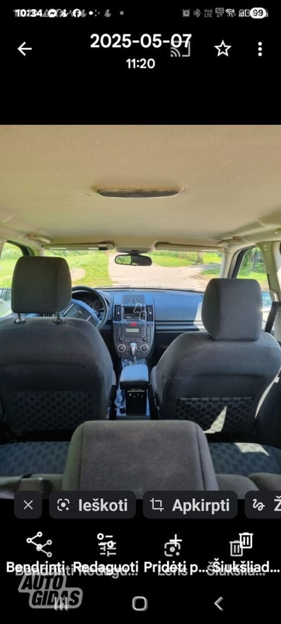 Pelēks Land Rover Freelander 2008 Mažeikiai, ar dzinēja tilpumu 2.20 L un nobraukumu 260 tūkst. km par 3500 €, foto 9 vietnē AUTOMOTO.COM.LV