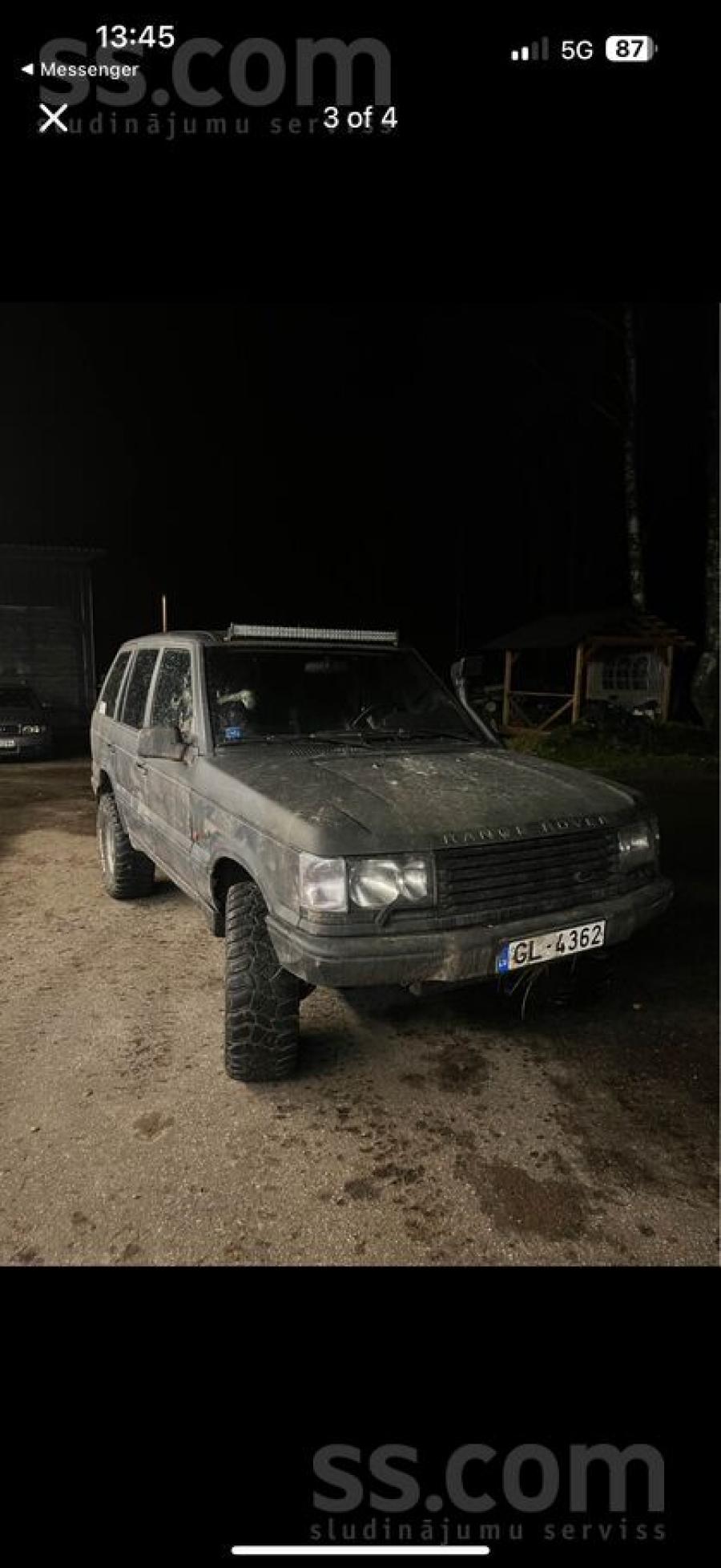 Black Land Rover Range Rover 1998 in Riga, with an engine capacity of 4.60 L and mileage of 297 thousand km for 4800 €, photo 2 on AUTOMOTO.COM.LV