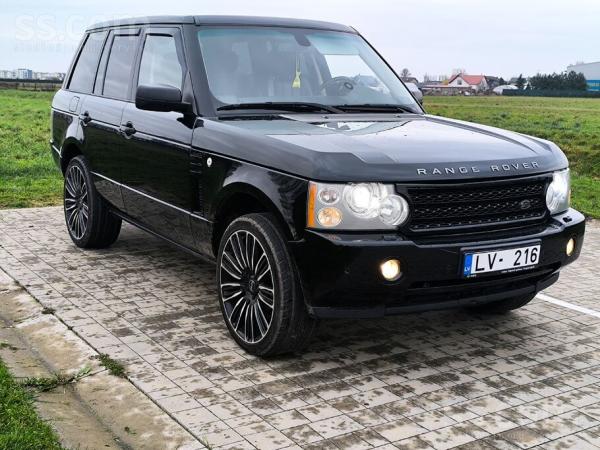 Black Land Rover Range Rover 2007 in Riga, with an engine capacity of 3.60 L and mileage of 279 thousand km for 7800 €, photo 2 on AUTOMOTO.COM.LV