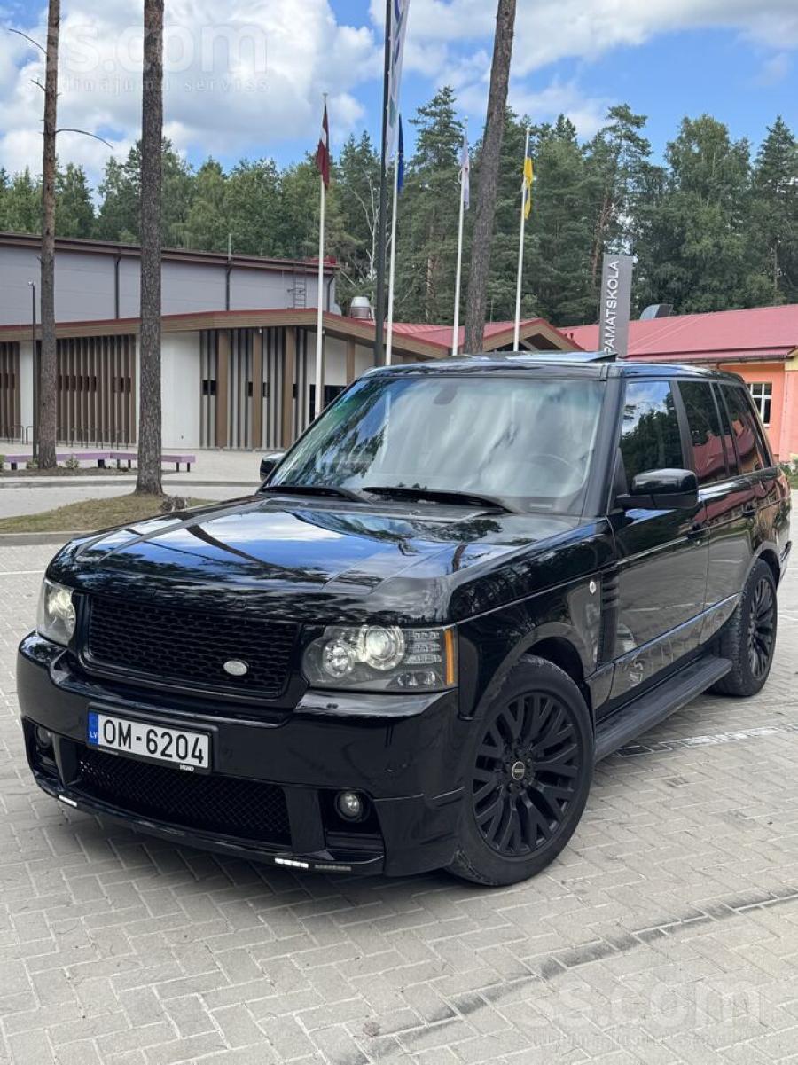 Black Land Rover Range Rover 2008 in Riga, with an engine capacity of 3.60 L and mileage of 388 thousand km for 8900 €, photo 1 on AUTOMOTO.COM.LV