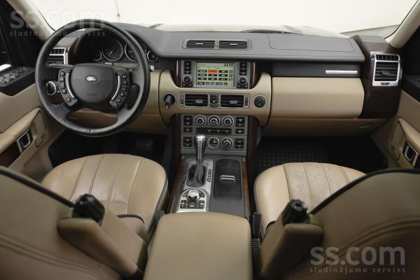 Melns Land Rover Range Rover 2008 Dobele, ar dzinēja tilpumu 3.60 L un nobraukumu 345 tūkst. km par 6700 €, foto 6 vietnē AUTOMOTO.COM.LV