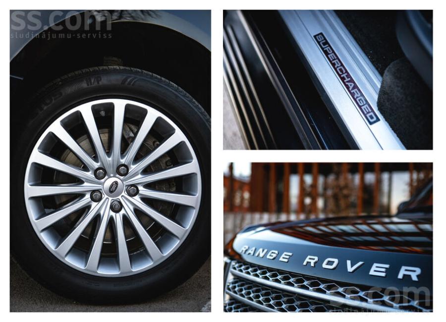 Black Land Rover Range Rover 2010 in Kaunas, with an engine capacity of 5.00 L and mileage of 275 thousand km for 12900 €, photo 18 on AUTOMOTO.COM.LV