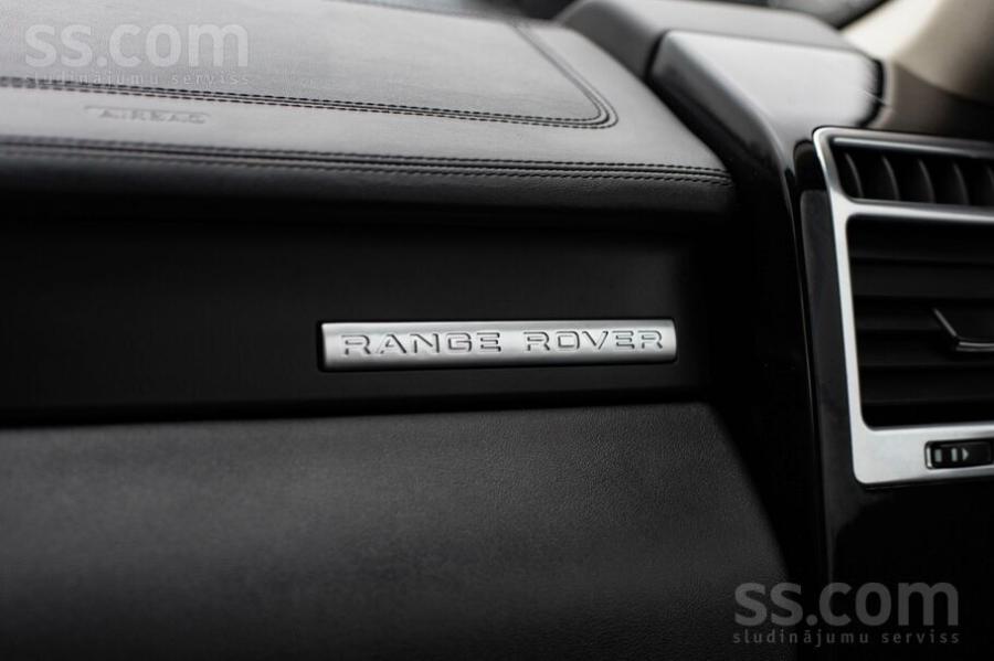 Black Land Rover Range Rover 2011 in Riga, with an engine capacity of 4.40 L and mileage of 305 thousand km for 13987 €, photo 29 on AUTOMOTO.COM.LV