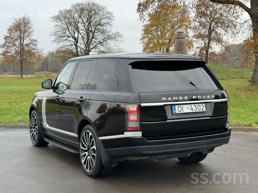 Black Land Rover Range Rover 2013 in Riga, with an engine capacity of 3.00 L and mileage of 0 thousand km for 21450 €, photo 4 on AUTOMOTO.COM.LV