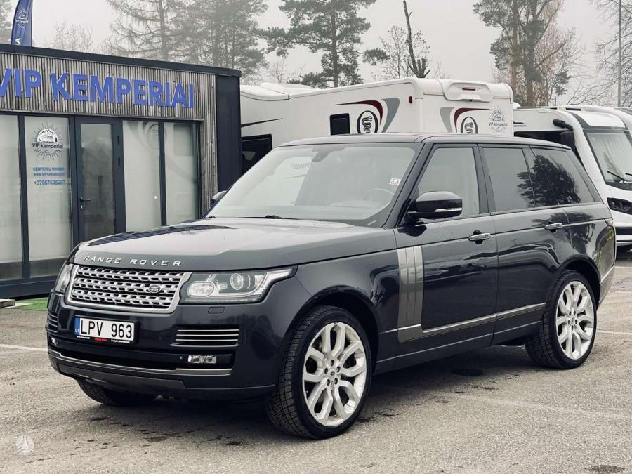 Melns Land Rover Range Rover 2013 Viļņa, ar dzinēja tilpumu 4.37 L un nobraukumu 235 tūkst. km par 23850 €, foto 1 vietnē AUTOMOTO.COM.LV