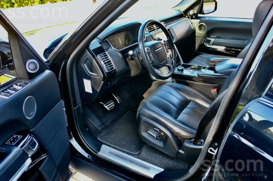 Melns Land Rover Range Rover 2013 Jūrmala, ar dzinēja tilpumu 3.00 L un nobraukumu 273 tūkst. km par 20900 €, foto 10 vietnē AUTOMOTO.COM.LV