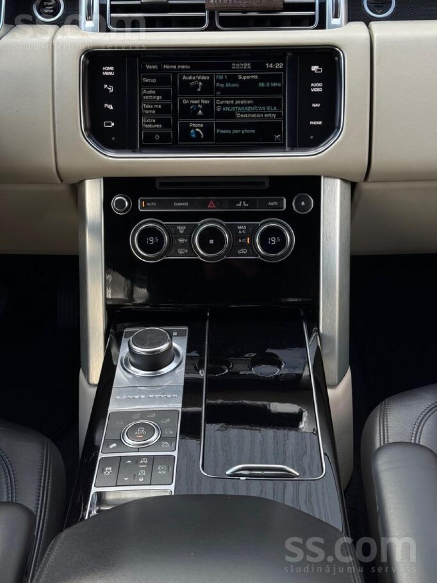 Melns Land Rover Range Rover 2013 Rīga, ar dzinēja tilpumu 4.40 L un nobraukumu 272 tūkst. km par 19980 €, foto 23 vietnē AUTOMOTO.COM.LV