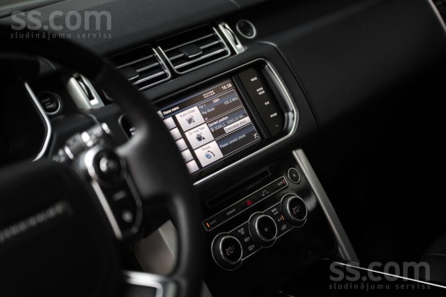 Melns Land Rover Range Rover 2013 Jelgava, ar dzinēja tilpumu 4.40 L un nobraukumu 0 tūkst. km par 29900 €, foto 10 vietnē AUTOMOTO.COM.LV