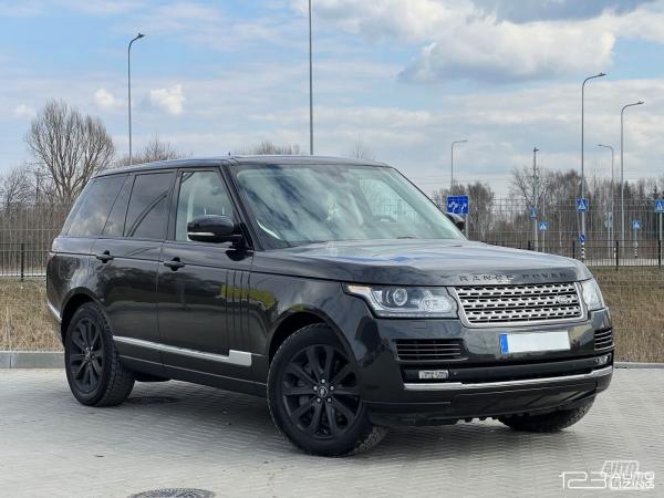 Melns Land Rover Range Rover 2014 Tauragė, ar dzinēja tilpumu 4.40 L un nobraukumu 192 tūkst. km par 21700 €, foto 5 vietnē AUTOMOTO.COM.LV